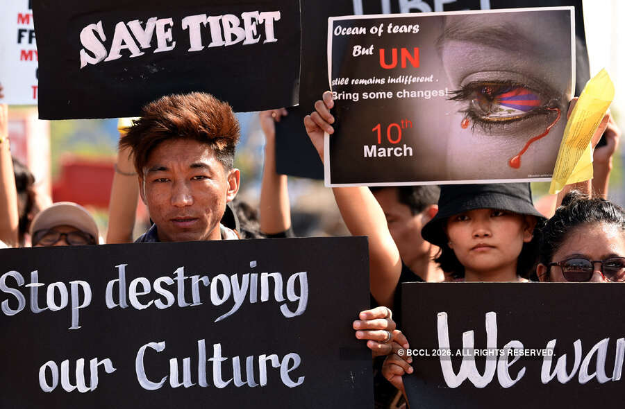 Tibetan Uprising: Activists hold protest march in Delhi Photogallery ...