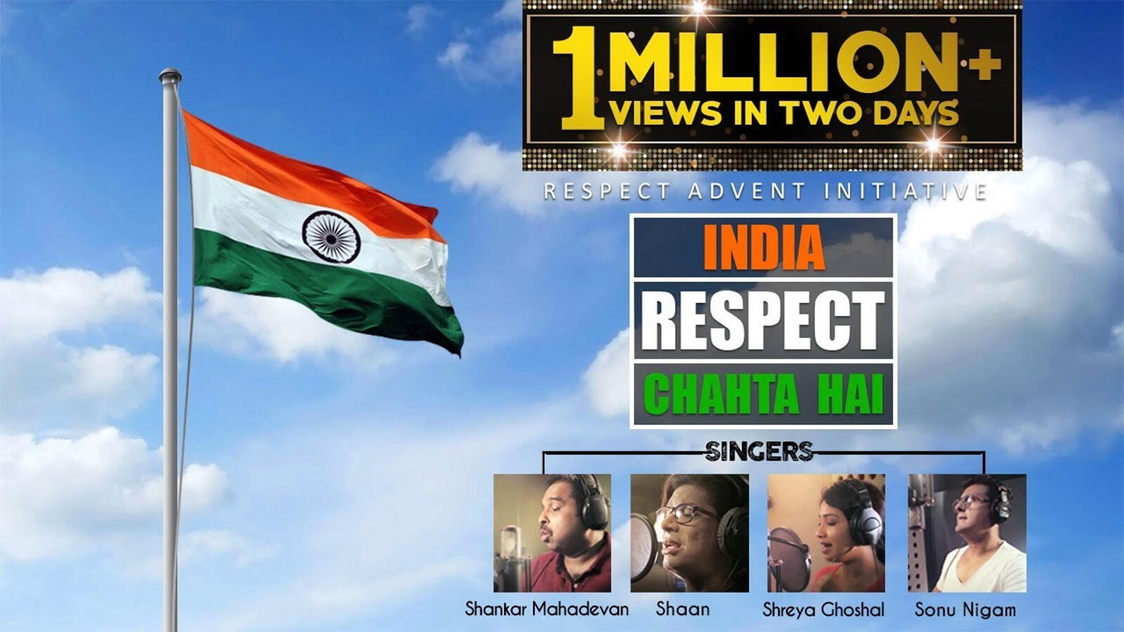 Hindi Song India Respect Chahta Hai Sung By Sonu Nigam, Shaan, Shreya ...