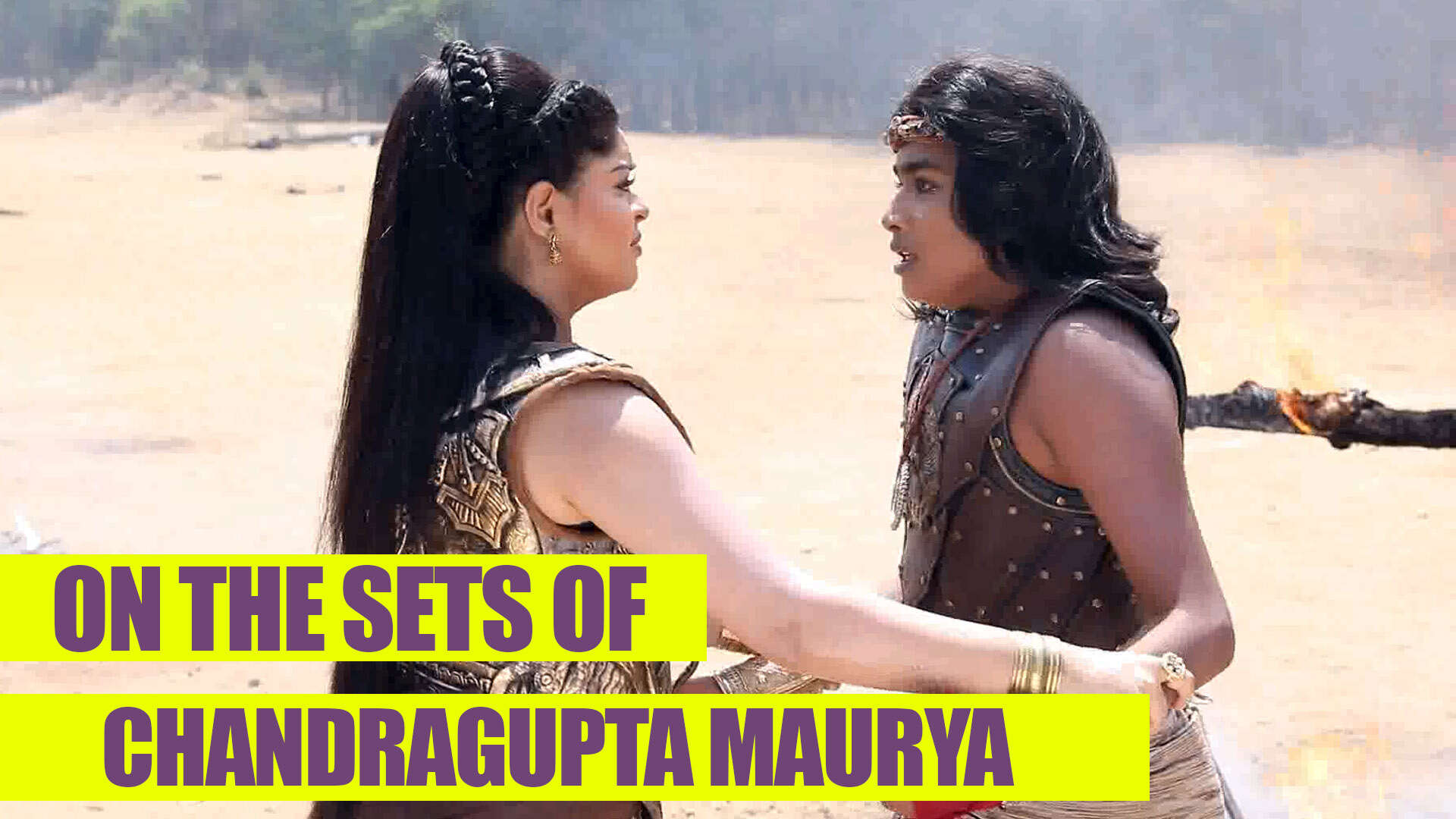 On the sets of Chandragupta Maurya: Chandragupta rescues his mother
