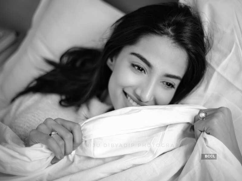 Meenakshi Chaudhary looks stunning these monochromatic frames