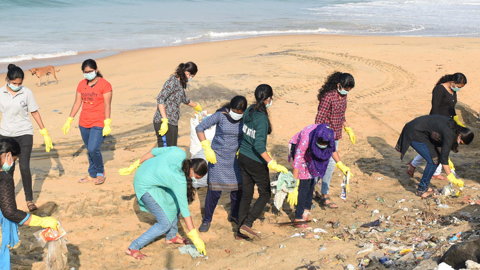 Cleaning up the beaches