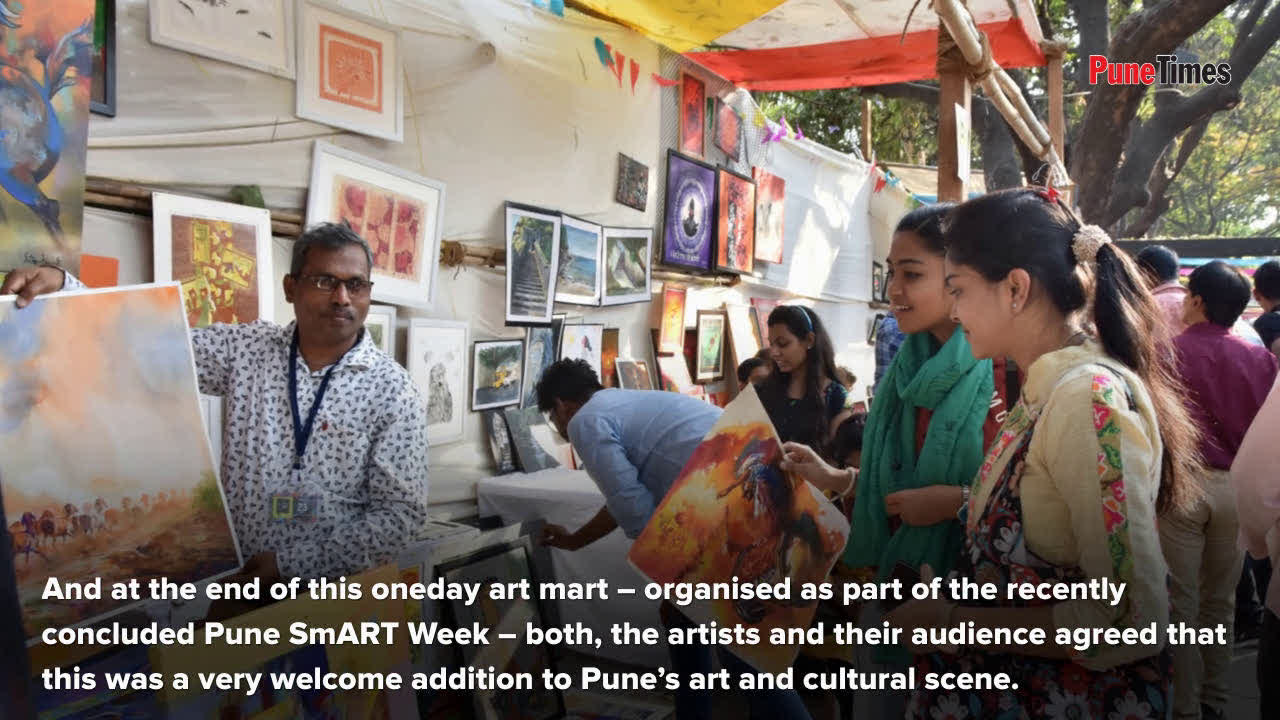 Over 350 artists display their works at the Pune's first ever open-air ...