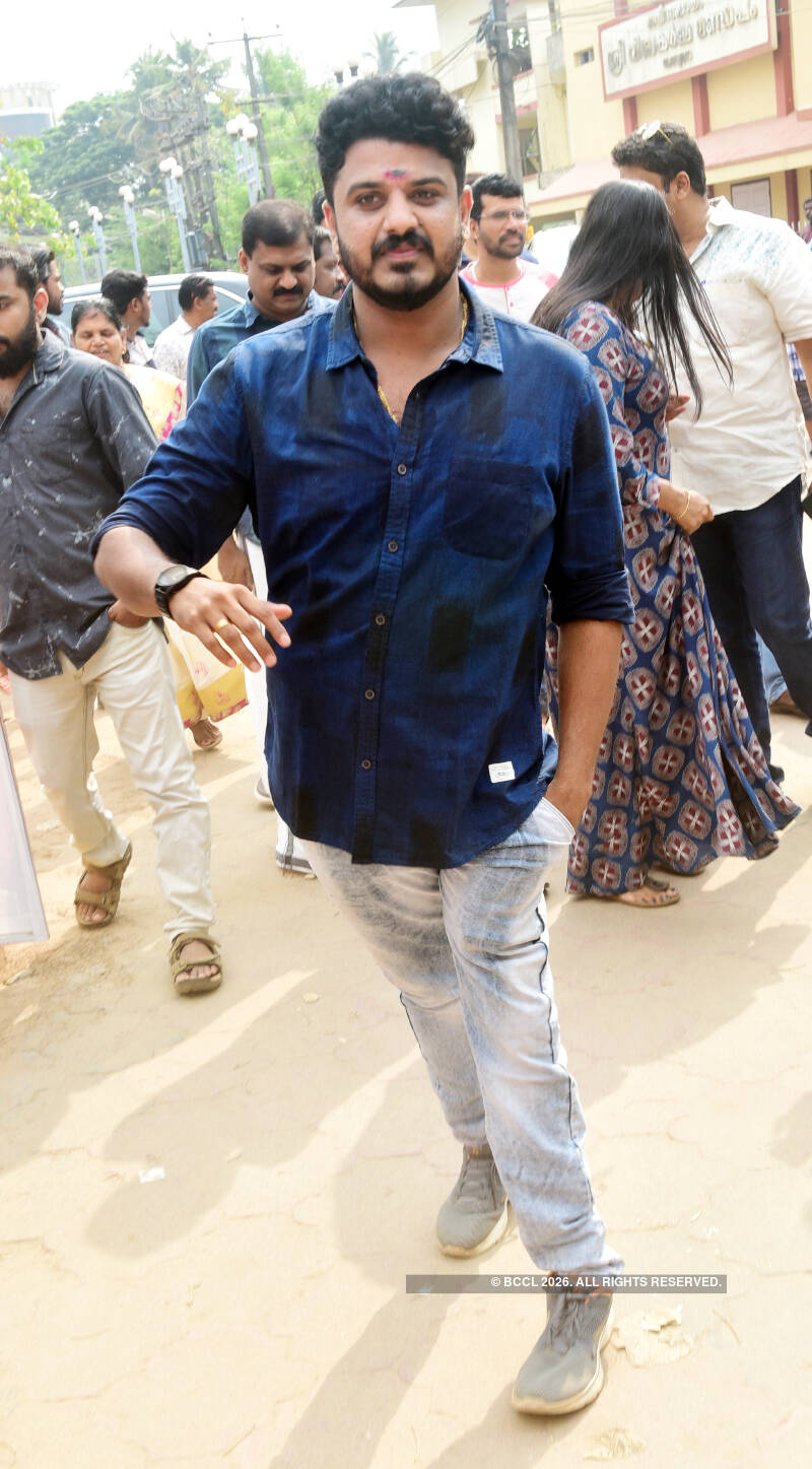 Celebs attend muhurat of the film 'Margamkali'- The Etimes Photogallery ...