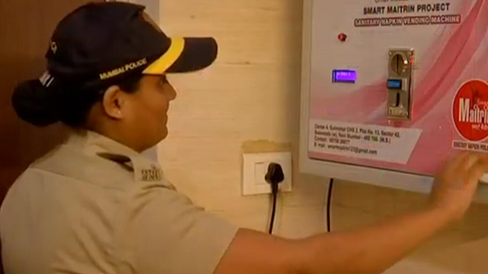 Mumbai police: Sanitary pad vending machines installed for female cops ...