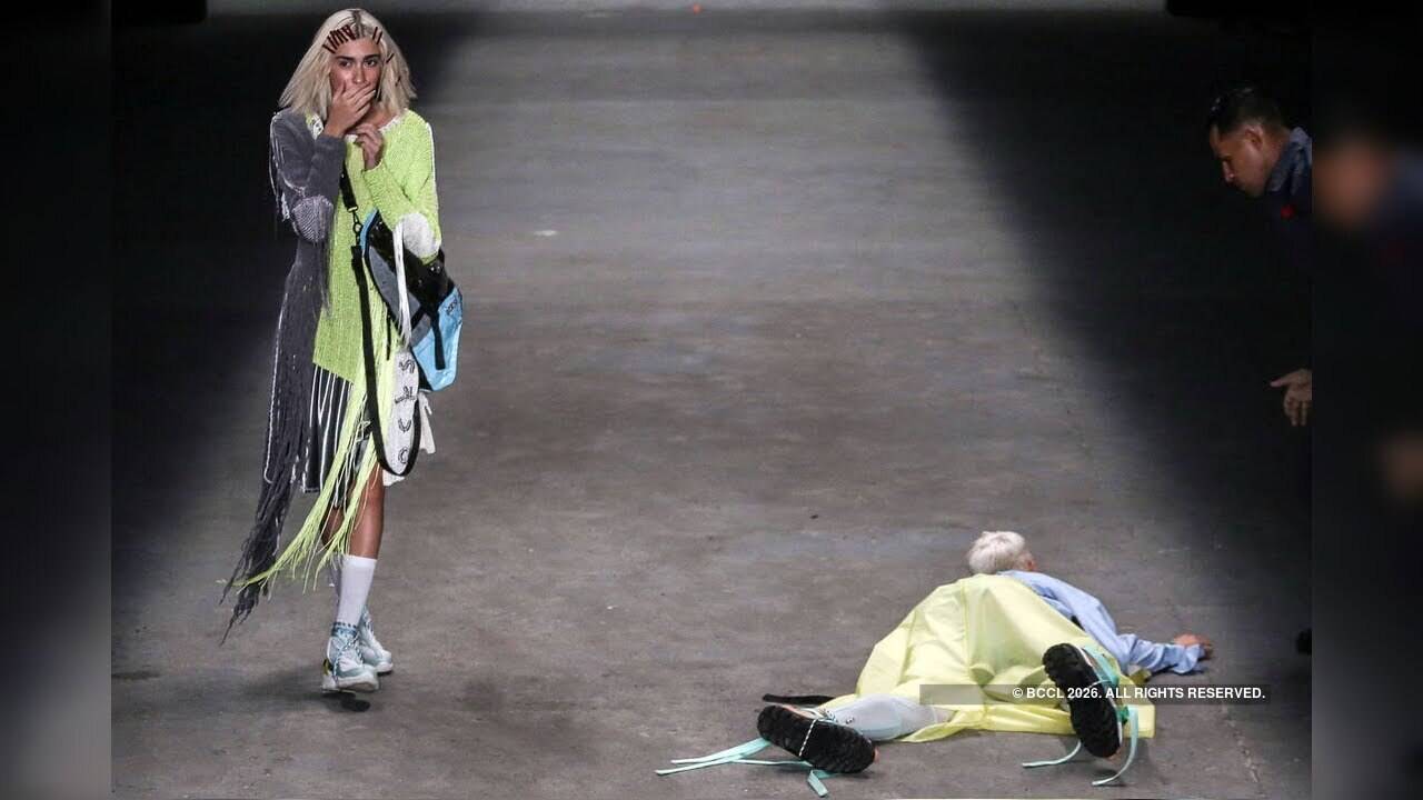 Model dies after collapsing on the runway