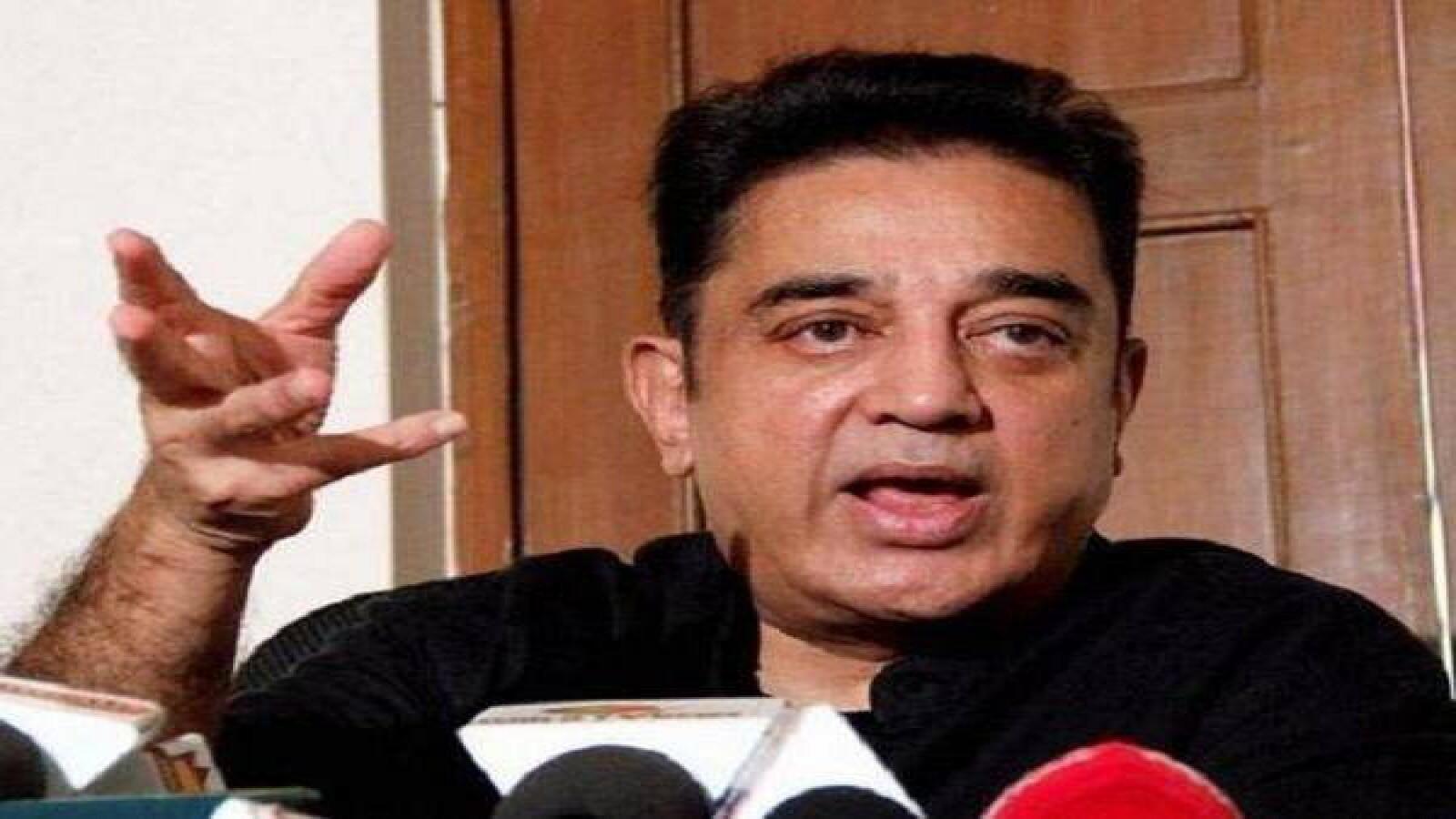 High drama at Kamal Haasan’s rally as eggs, stones hurled post-speech