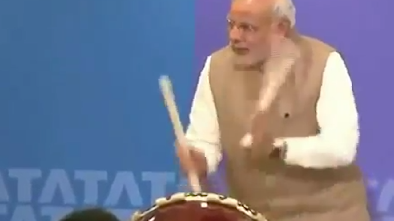 When PM Narendra Modi turned a drummer on his Japan trip