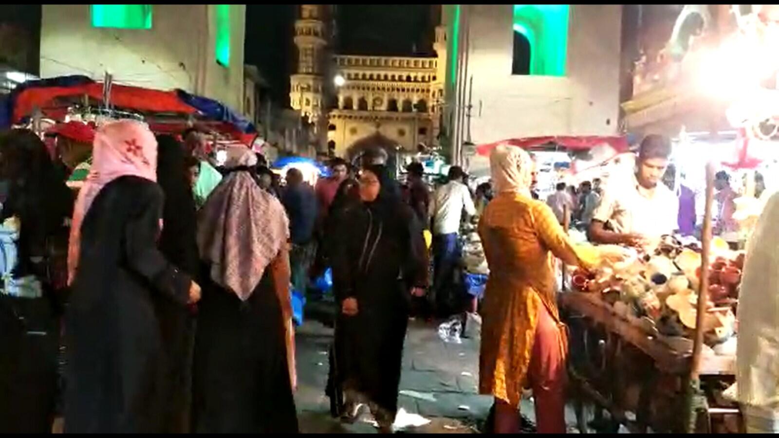 Watch: Charminar lights up for Ramzan Night Market