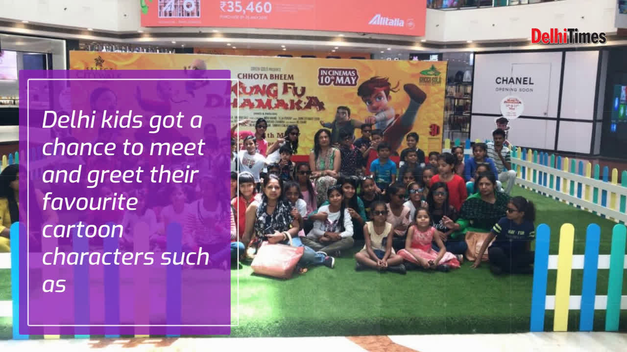 Delhi Kids Meet Their Favourite Cartoon Characters In Delhi