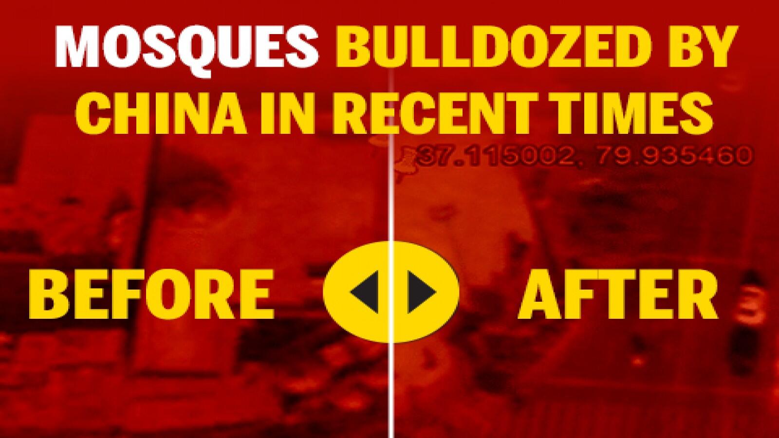 Mosques in China’s Xinjiang: Broken, destroyed