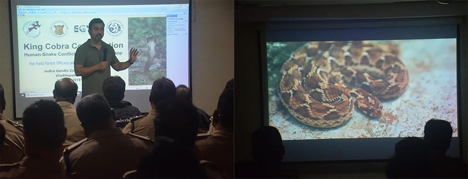 Visakhapatnam: King Cobra Conservation Workshop held at Indira Gandhi ...