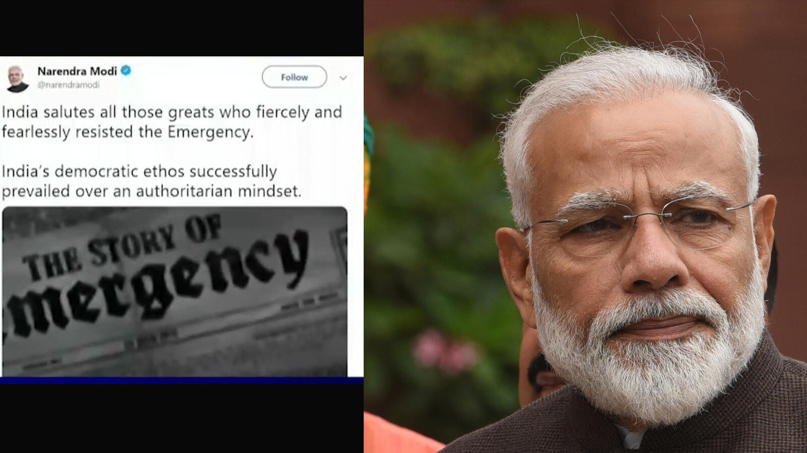 PM Narendra Modi salutes people who resisted Emergency