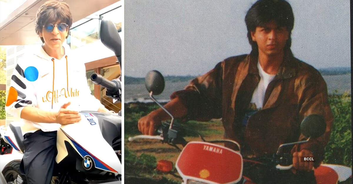 SRK surprises fans by recreating his iconic bike ride from 'Deewana ...