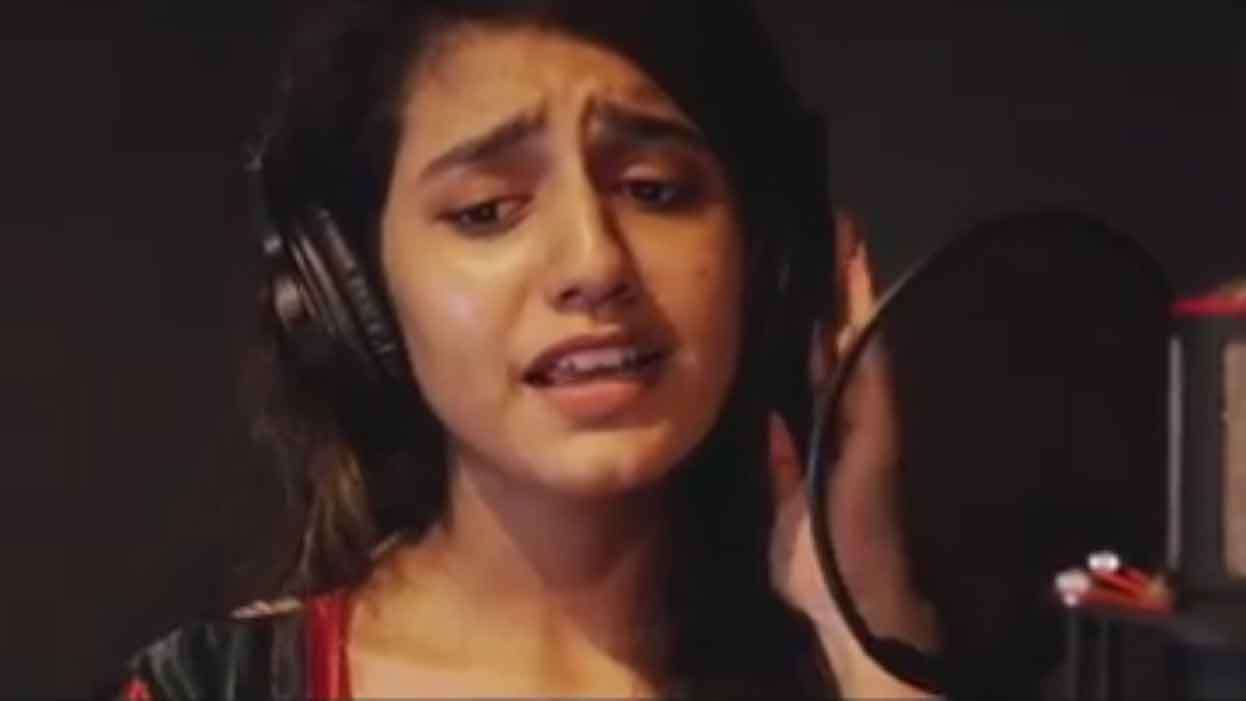 ‘wink Girl Priya Prakash Varrier Turns Singer For Malayalam Film Finals