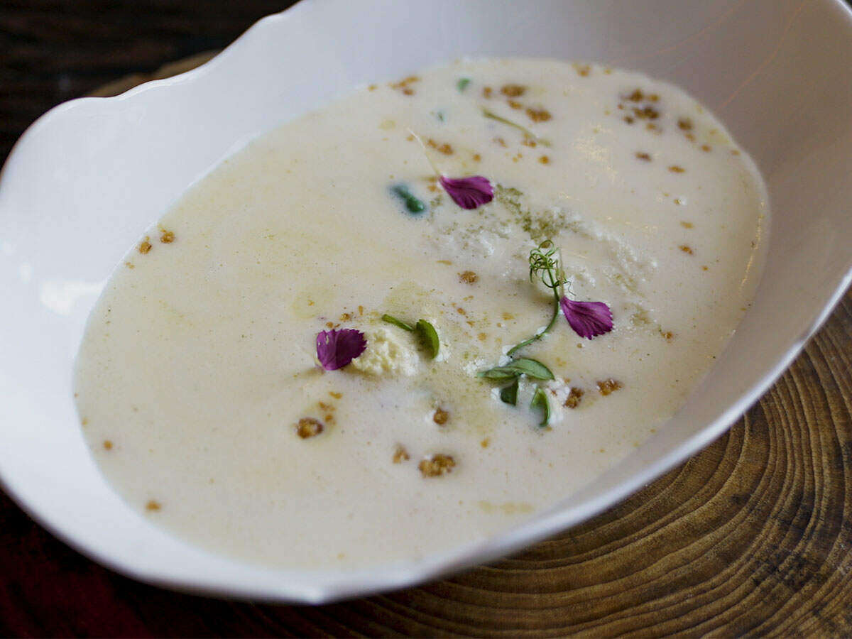 How to make Burnt Garlic Parmesan Veloute - Times Food