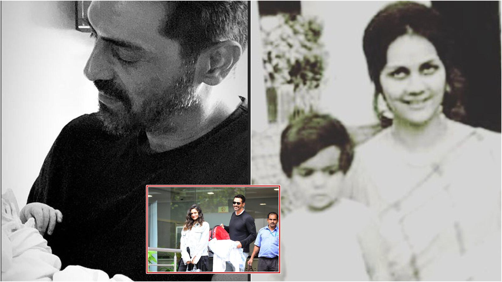 Arjun Rampal shares a childhood picture, compares it with his newborn