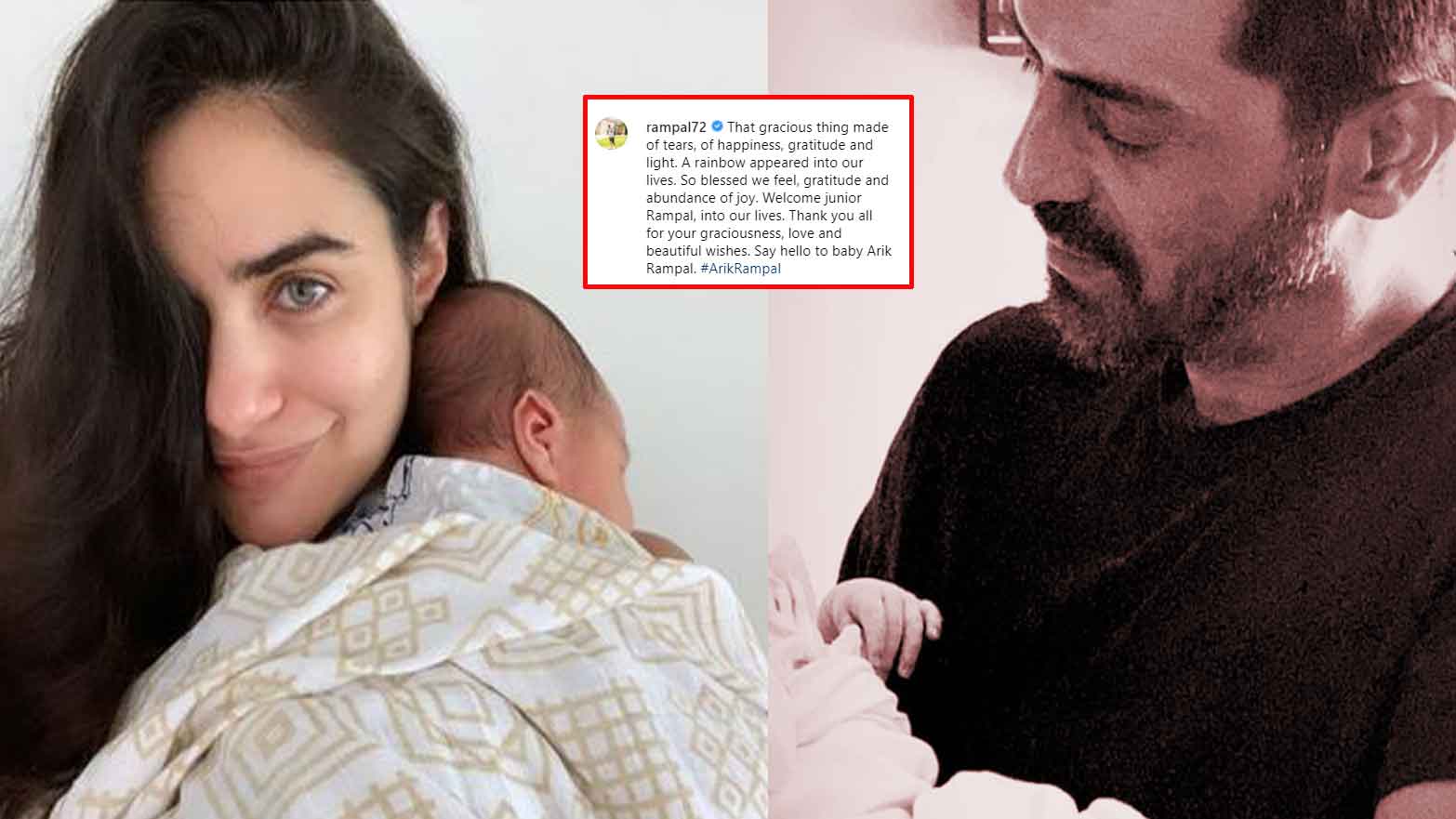 Arjun Rampal reveals name of newborn Junior Rampal, welcomes him with a ...