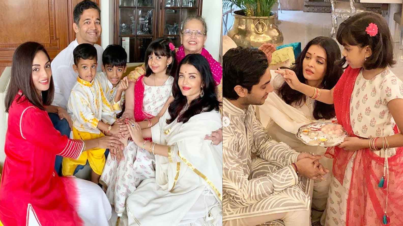 Aishwarya Rai Bachchan shares adorable pictures of Raksha Bandhan ...