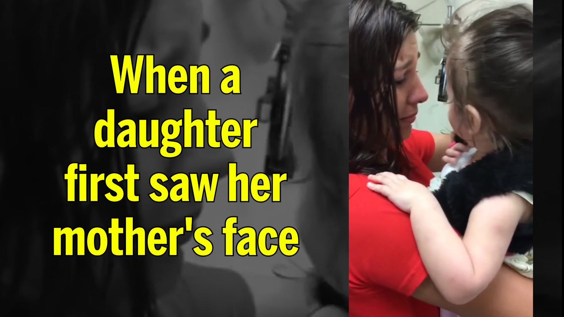 Watch: Blind girl sees mother for the first time