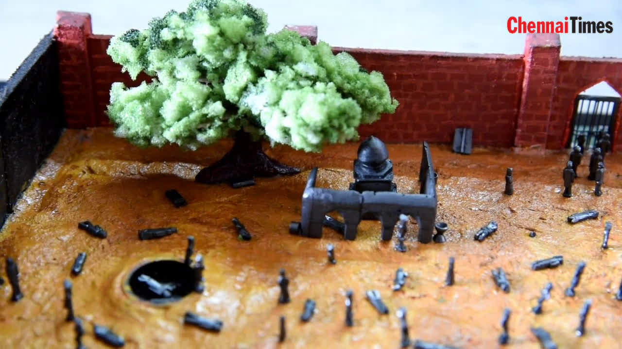 Miniature artist in Coimbatore recreate Jallianwala bagh through ...