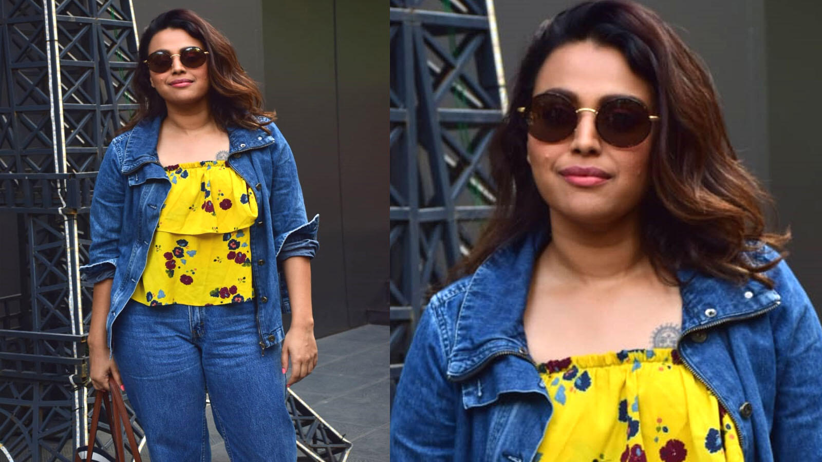 Swara Bhaskar looks casually chic in her denim on denim ensemble