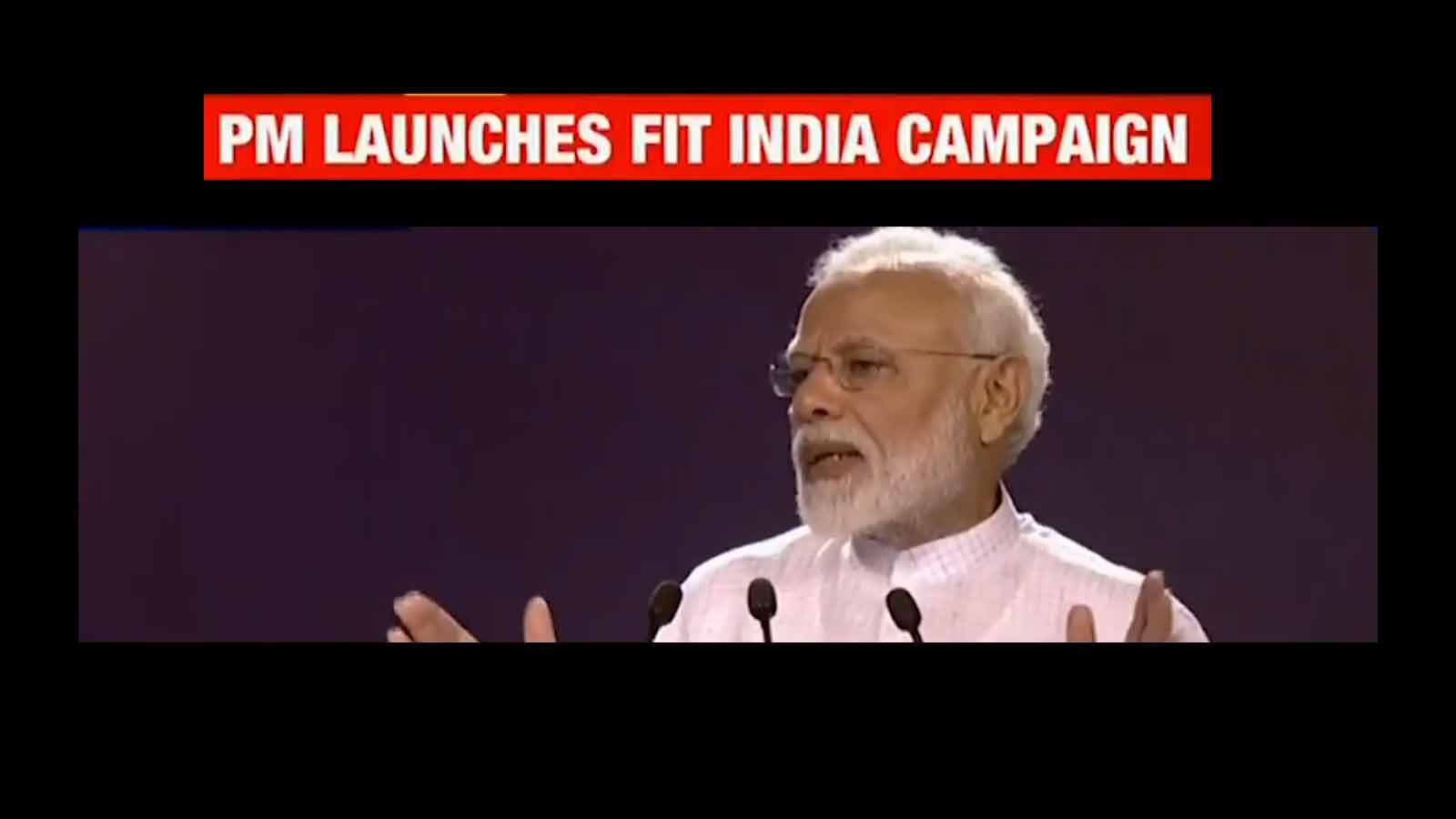 PM Narendra Modi launches 'Fit India Movement', saying the initiative ...