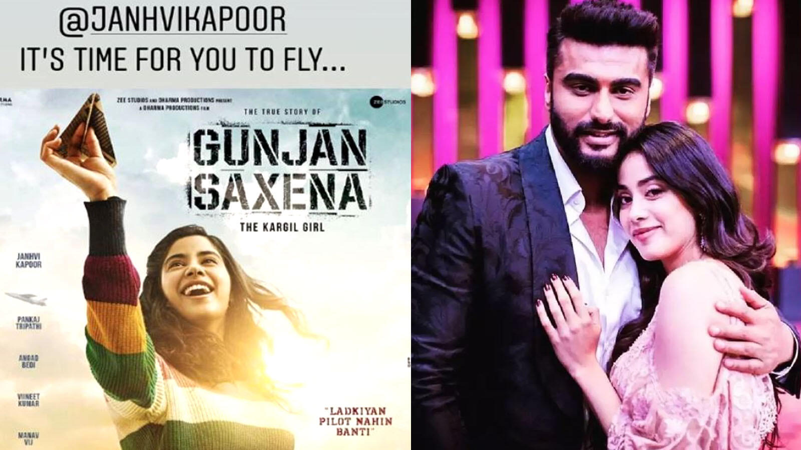 Gunjan Saxena-The Kargil Girl: Arjun Kapoor's post for Janhvi Kapoor is ...