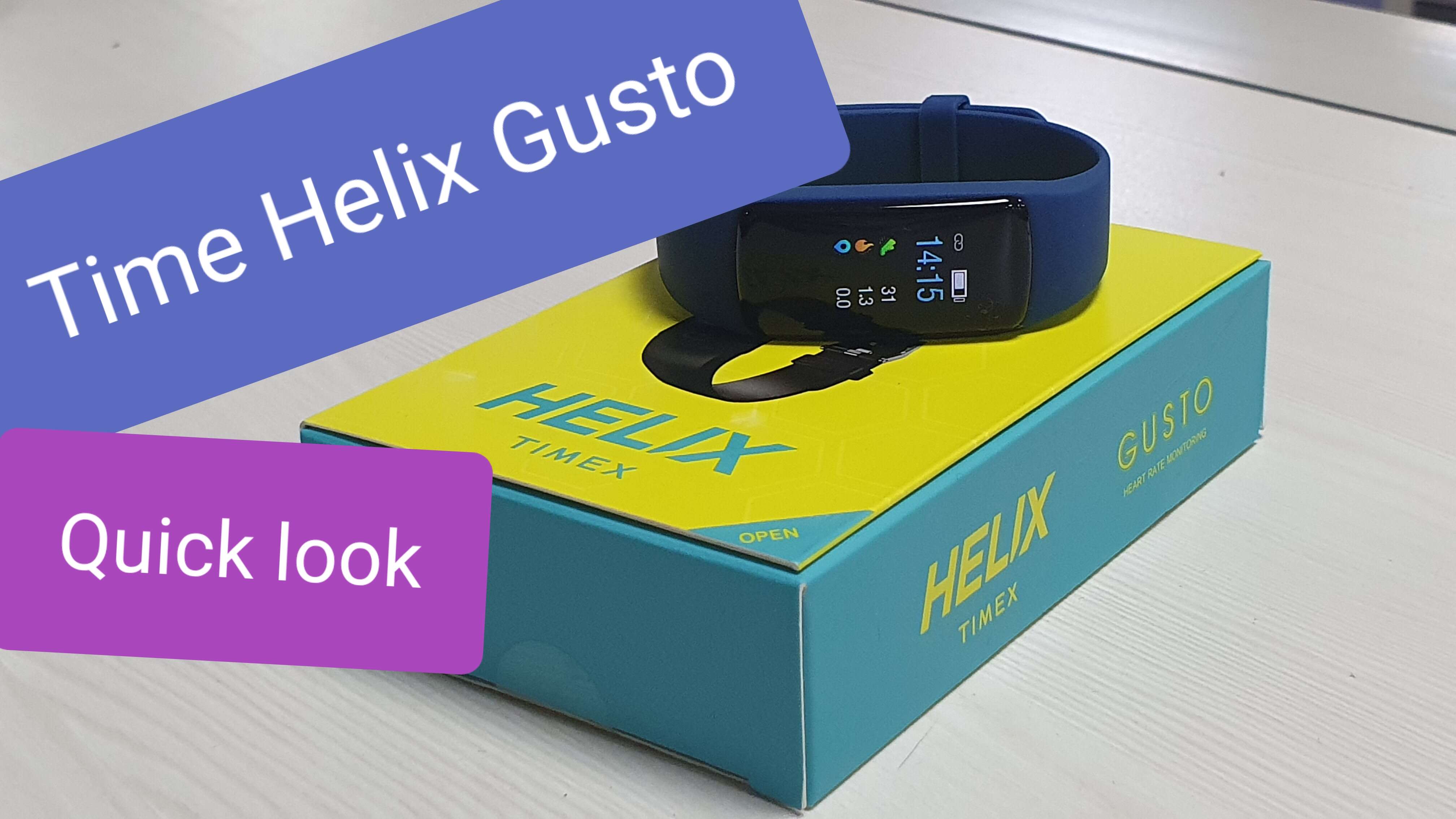 Timex Helix Gusto quick look: Timex Helix Gusto fitness band quick look
