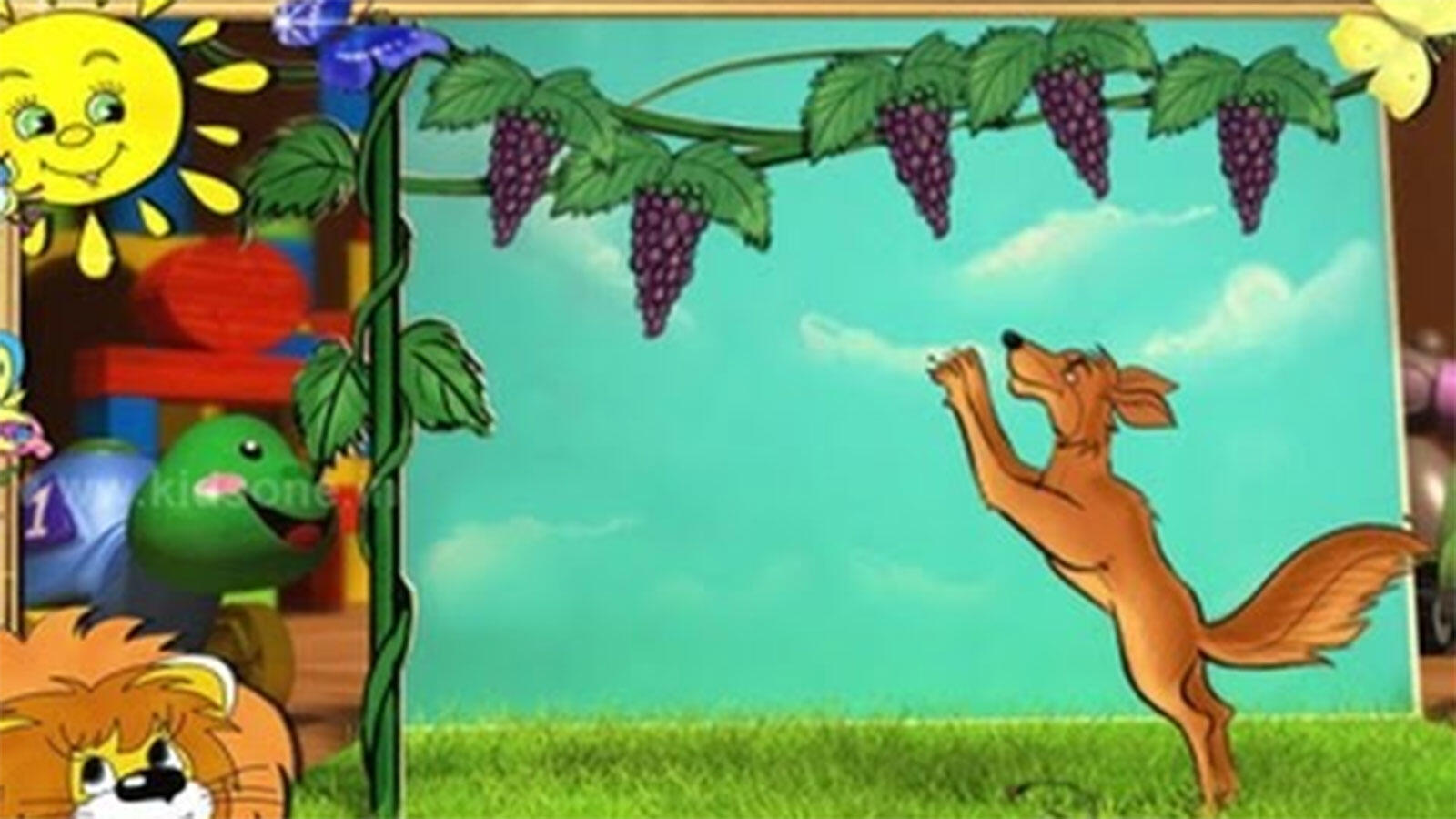 Children English Nursery Story 'Grandpa Stories | Grapes Are Sour ...
