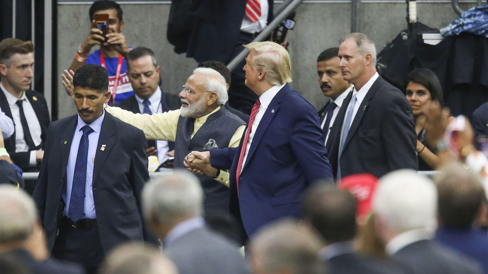 Watch: PM, Trump walk around NRG stadium after 'Howdy Modi' event