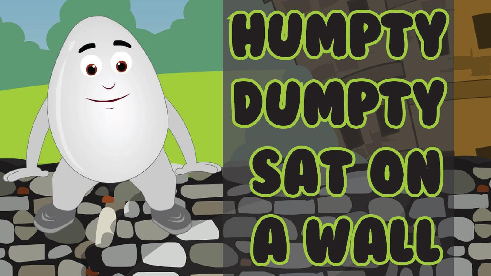 Popular Children English Nursery Rhyme 'Humpty Dumpty Sat On A Wall ...
