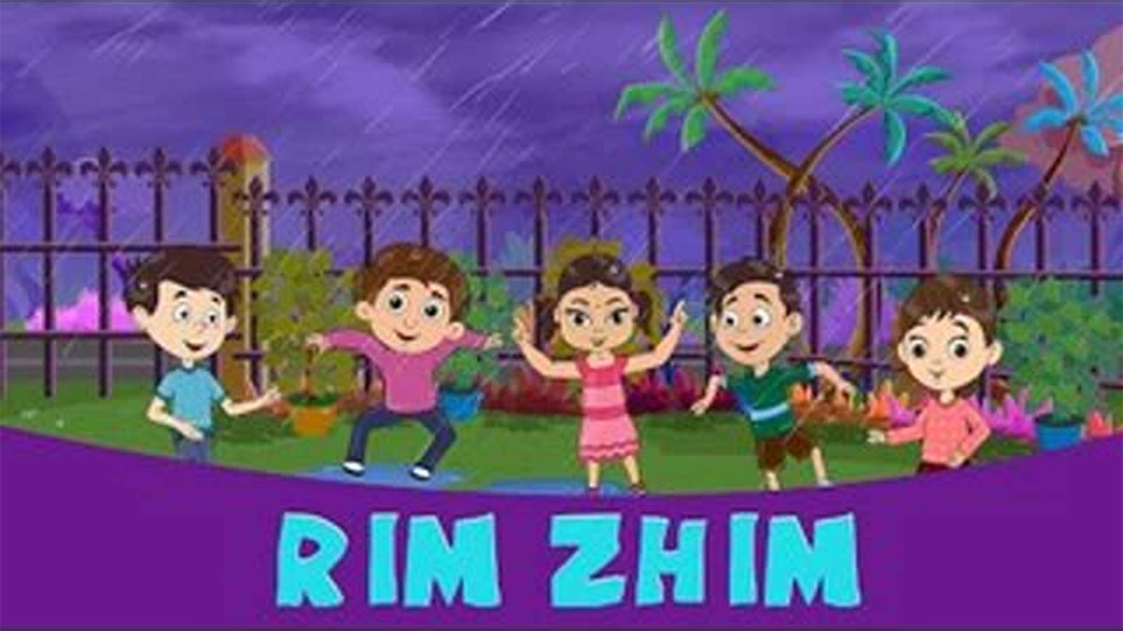 Kids Marathi Song 'Rim Zhim' - Marathi Balgeet For Kids
