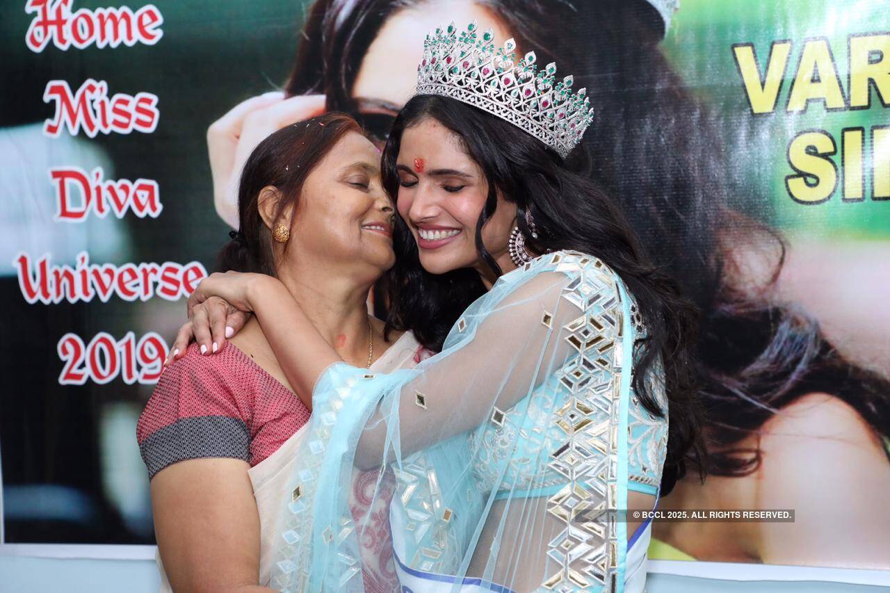 Miss Diva Universe 2019 Vartika Singh Homecoming