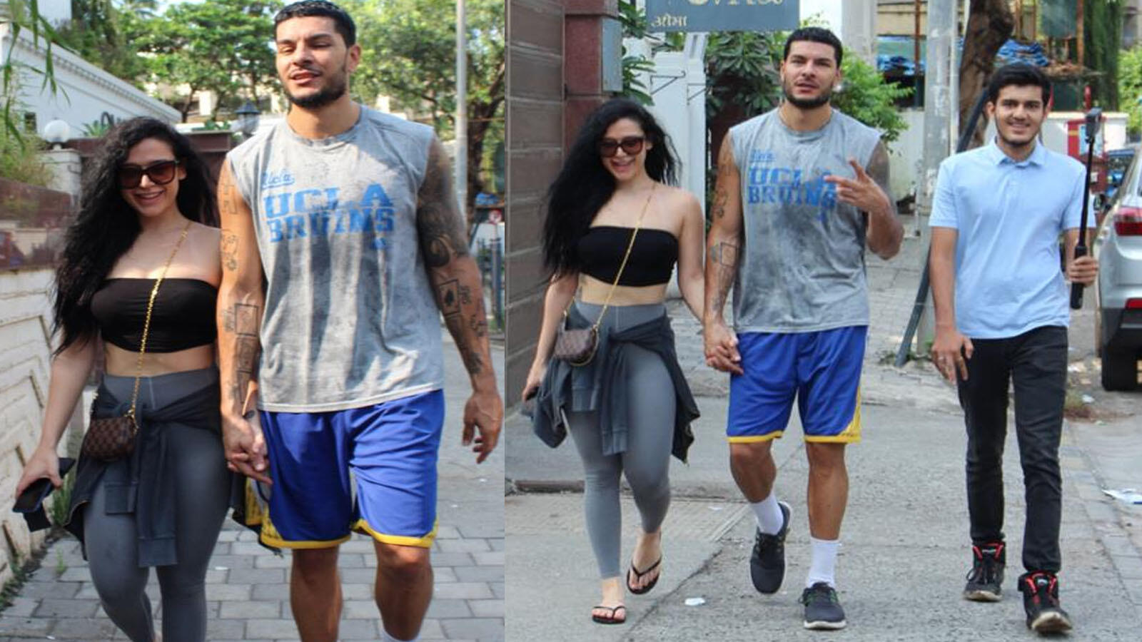 Tiger Shroff's sister Krishna Shroff and boyfriend Eban Hyams papped ...