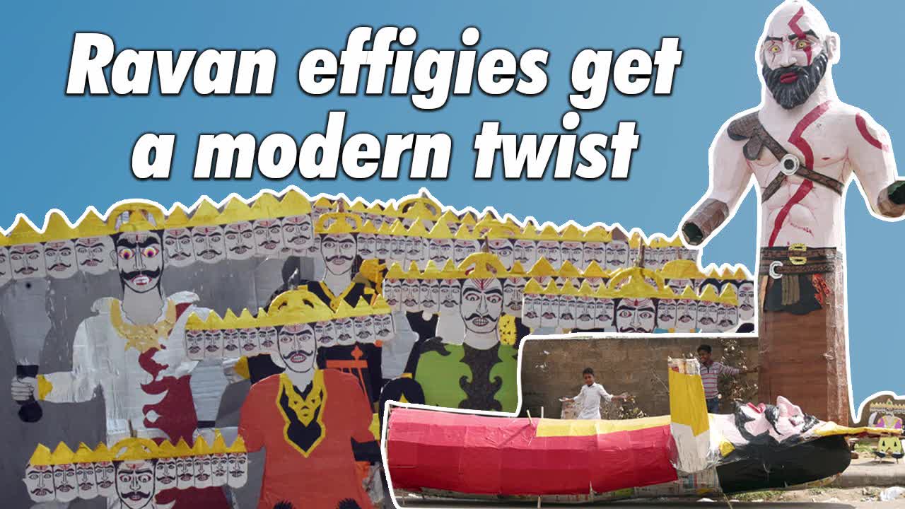 Six-pack abs and trimmed beard, Ravan effigies get a modern twist in Jaipur