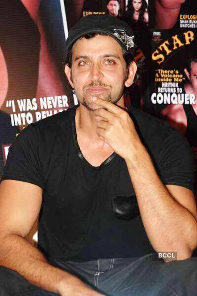 Ashwin Varde with Hrithik Roshan at the launch of 'Stardust' latest ...