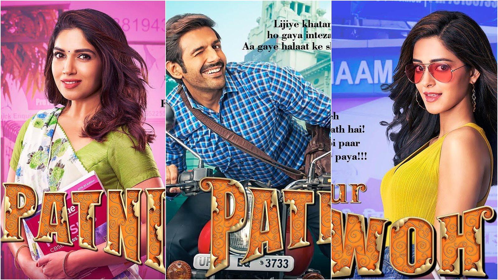 Pati Patni Aur Woh: Kartik Aaryan, Bhumi Pednekar and Ananya Panday's first looks revealed