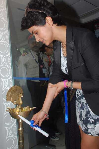Gul Panag during Asmi Christmas event at Atria Mall in Mumbai ...