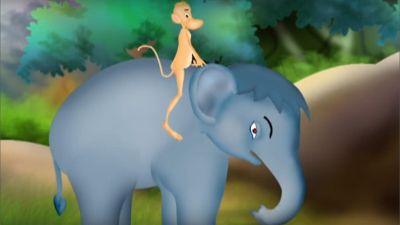 Kids Stories | Nursery Rhymes & Baby Songs - 'Monkey & Elephant' - Kids ...