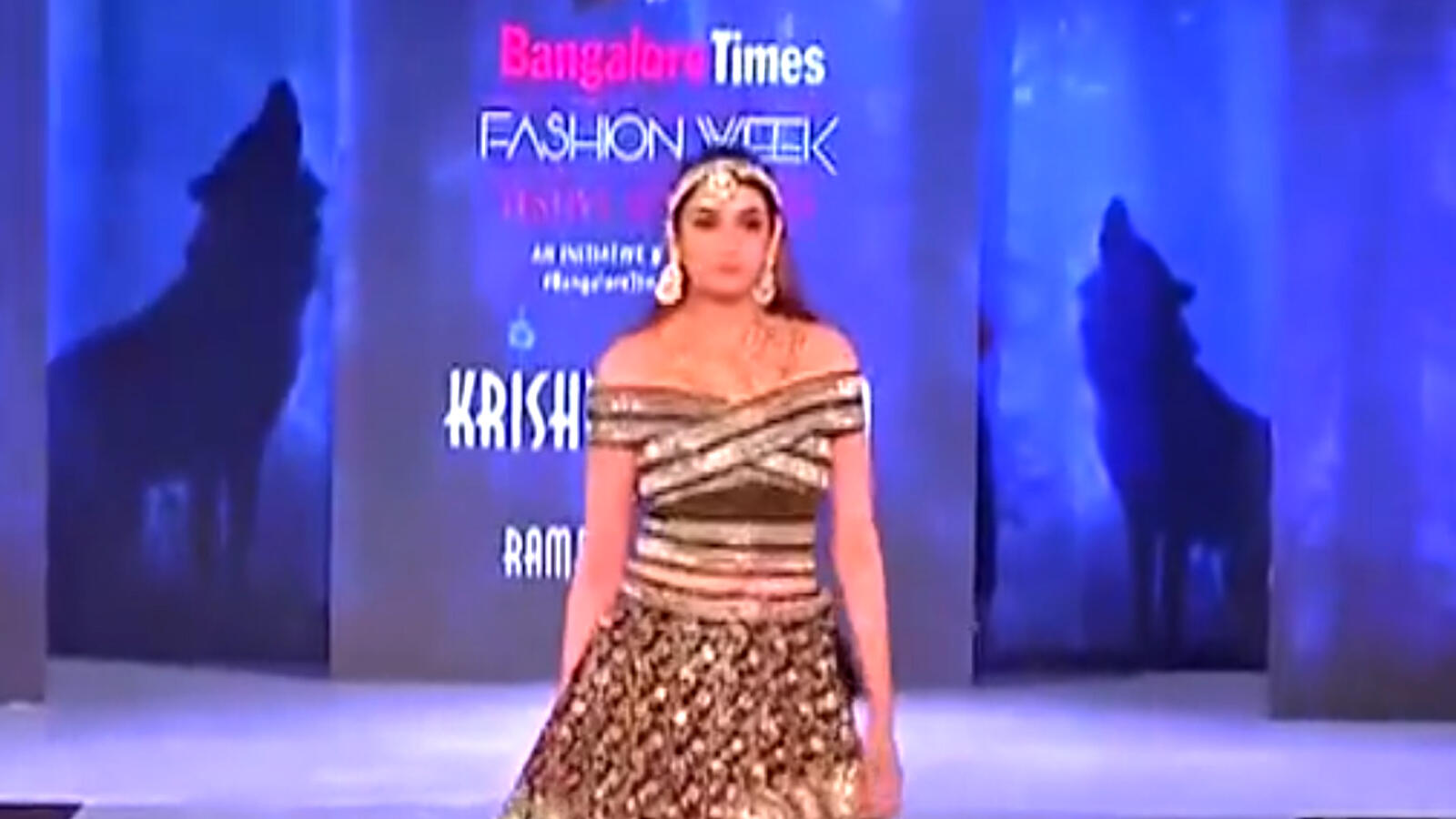 Presenting Ramesh Dembla's collection at Bangalore Times Fashion Week 2019