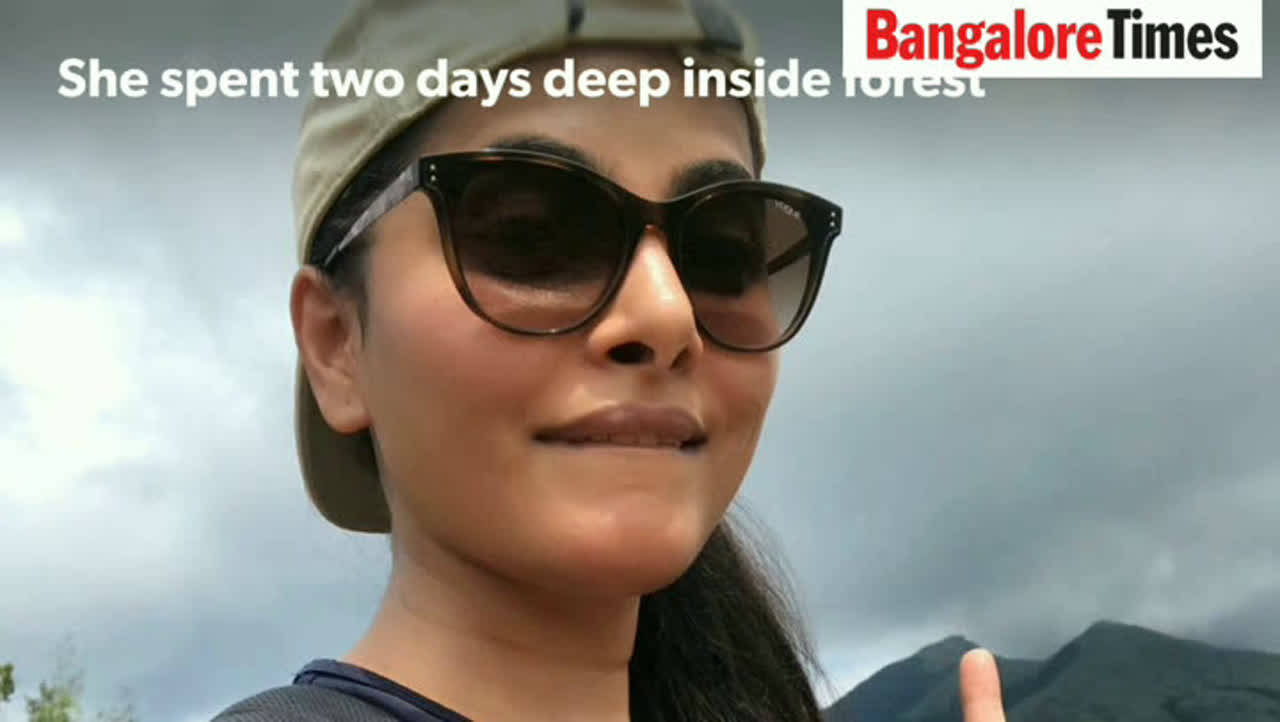 Paavana completed her first trekking expedition to Kumara Parvatha hills