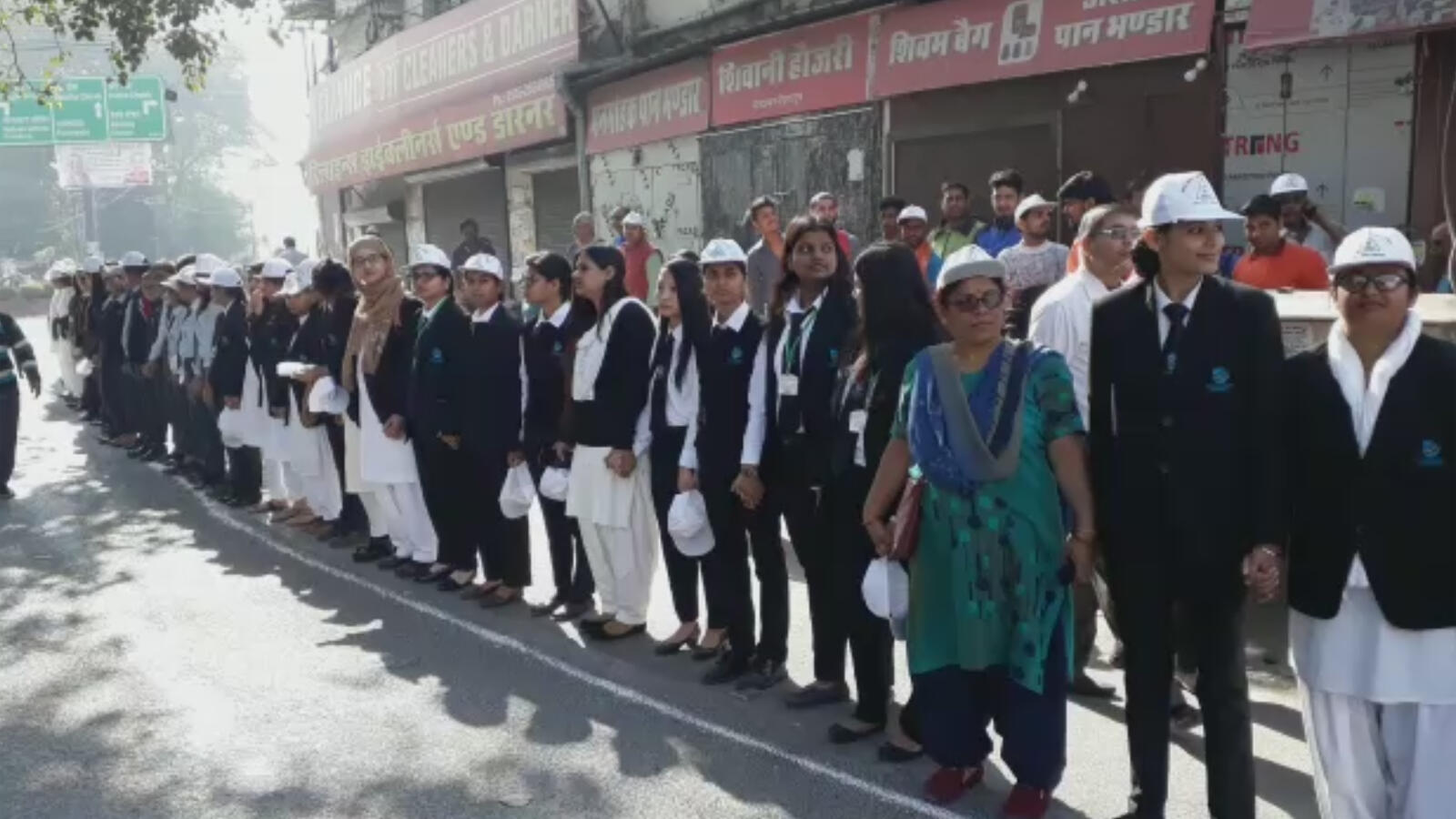 Dehradun: 50-km long human chain formed to create awareness against ...