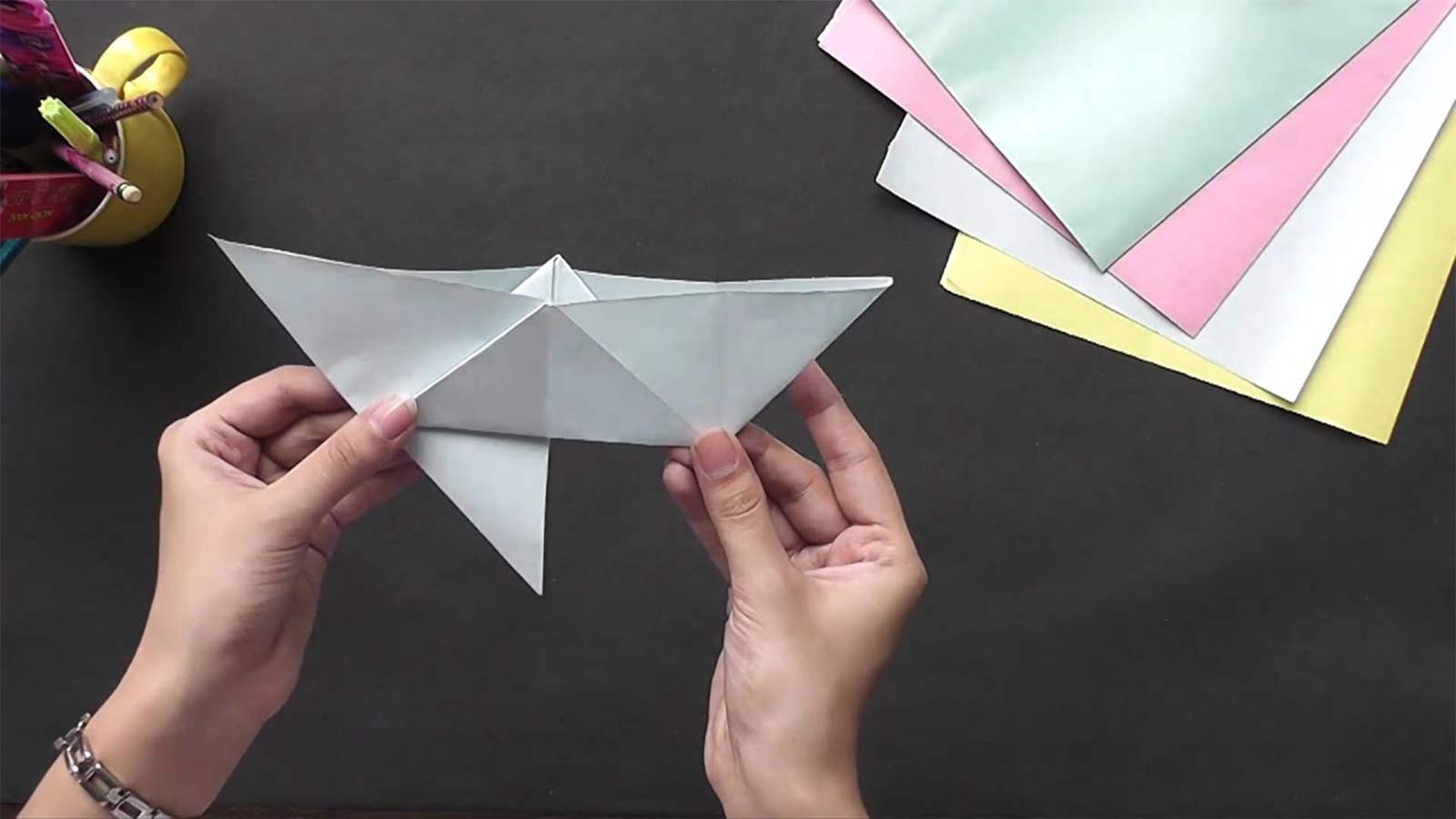 Origami In Marathi - Make A Cone Boat