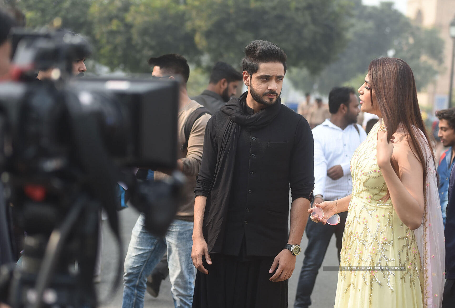 Anjum Fakih and Adnan Khan shoot for 'Ishq Subhan Allah' in Delhi ...