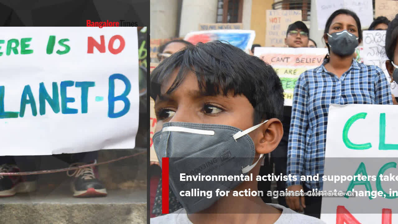 climate change: Climate change: Protests in Bengaluru