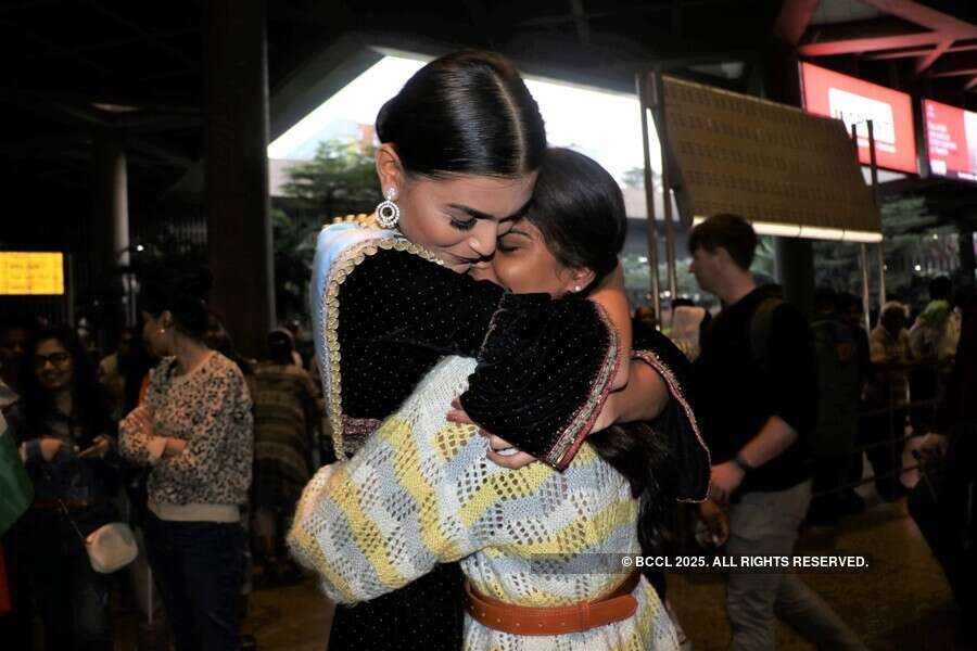 Suman Rao arrives in Mumbai after winning Miss World Asia 2019 title