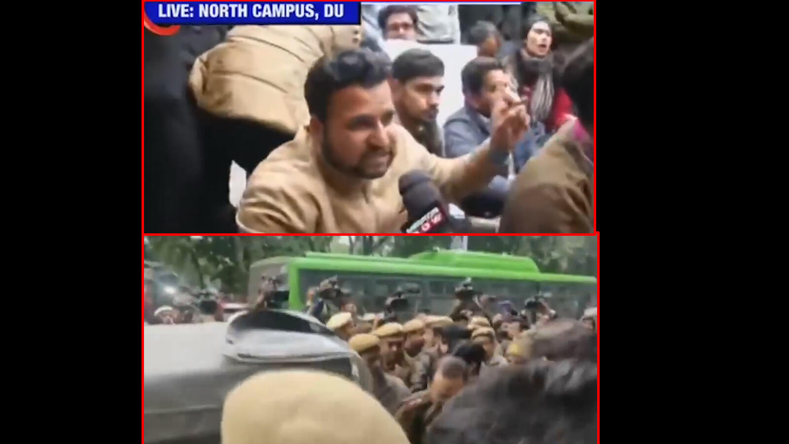 Clashes break out between students and police at DU arts faculty Clashes break out between students and police at DU arts faculty