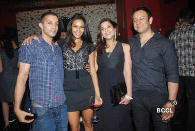 Ishq Becktor (L) during Ashmit Patel's birthday bash held at Veda in ...