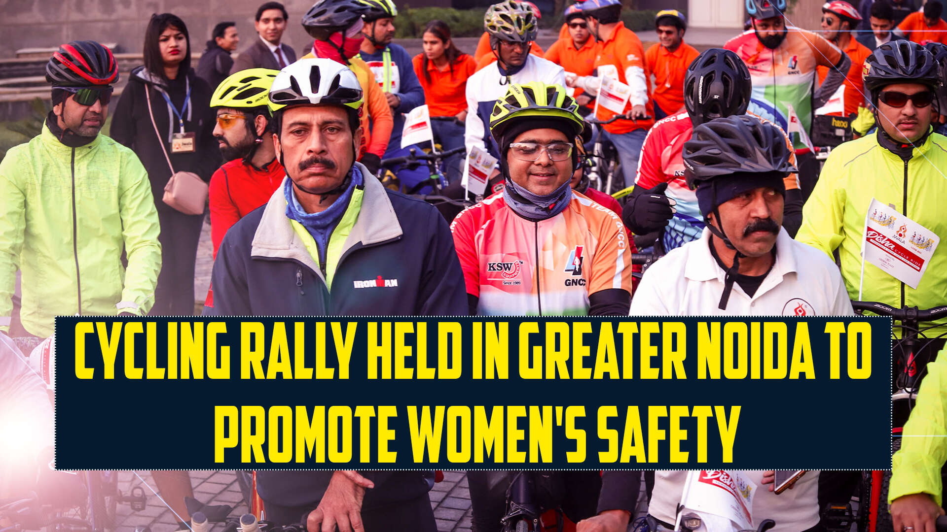 Cycling rally held in Greater Noida to promote women's safety