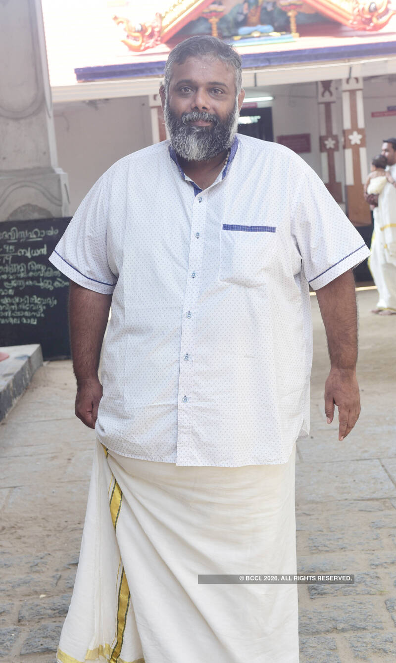 Jijo Joseph arrives to attend the muhurat function of Malayalam film ...
